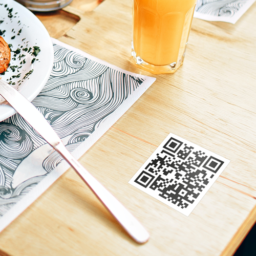 QR code stickers bestellen | Geleverd in 1 dag