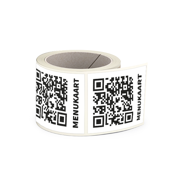 QR code stickers bestellen | Geleverd in 1 dag